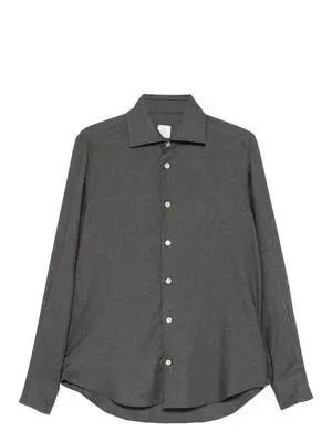 Eleventy Button-up Long-sleeve Shirt - Grey