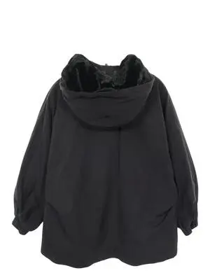 Dolce & Gabbana Hooded Coat - Black
