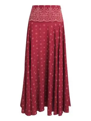 Devon Windsor Rylie Maxi Skirt - Red