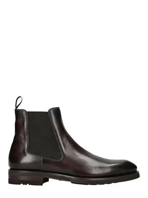 Magnanni Leather Chelsea Boots - Brown
