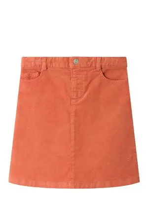 Bonpoint Cotton Corduroy Skirt - Orange