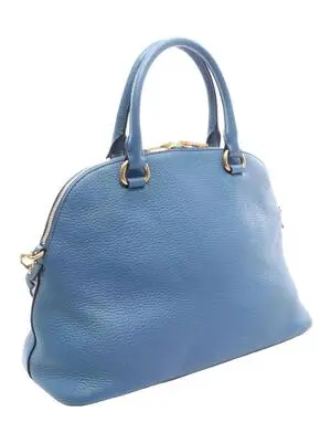 Prada 2010s Vitello Dino Tote Bag - Blue