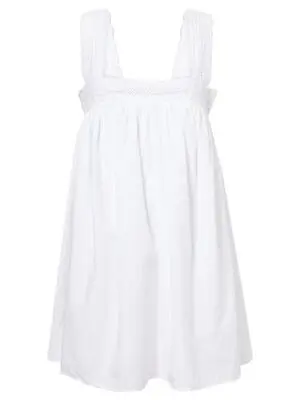 Dissh Lace-trim Mini Dress - White