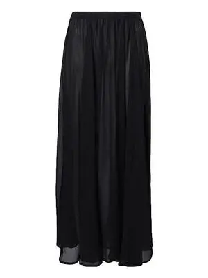 Dissh Sheer Maxi Skirt With Elasticated Waistband - Black