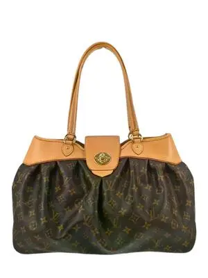 LOUIS VUITTON 2009 Mm Boetie Monogram Tote Bag Brown