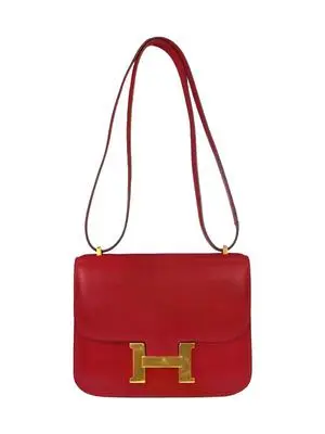 Hermès Hermès Constance 18 Shoulder Bag Red