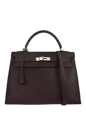 Hermès 2007 Fjord Kelly 32 Sellier Tote Bag - Brown
