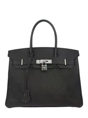 Hermès 2008 30 Birkin Tote Bag - Black