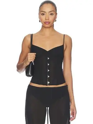 Miaou Corset Top - Black
