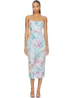 ELLIATT Strapless Midi Dress - Multi