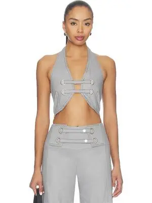 BY.DYLN X Revolve Emmett Halter Top - Grey