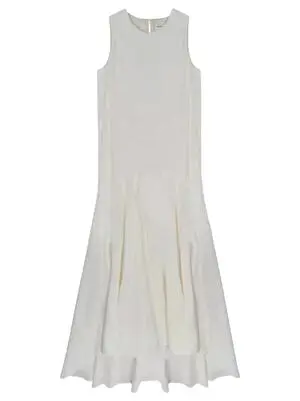 PARAH Sleeveless Flared-skirt Maxi Dress - Neutrals
