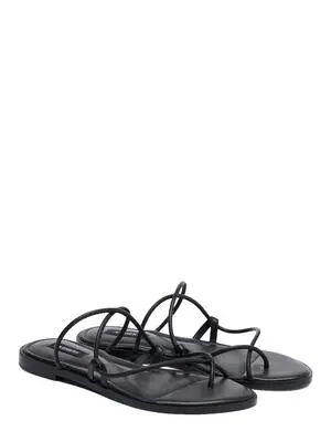 A.emery Silas Leather Sandals - Black