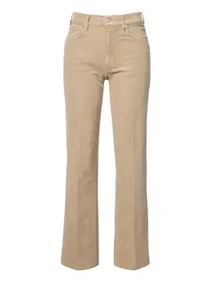 7 For All Mankind Stovepipe Cotton-blend Corduroy Straight Pants - Beige