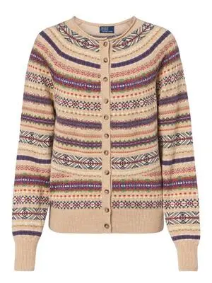 Polo Ralph Lauren Fair Isle Jacquard Wool-blend Cardigan - Multicoloured