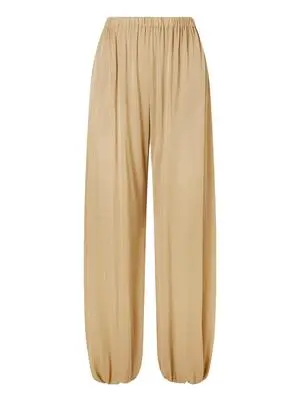 Aflalo Lolana Satin-jersey Balloon Pants - Neutrals