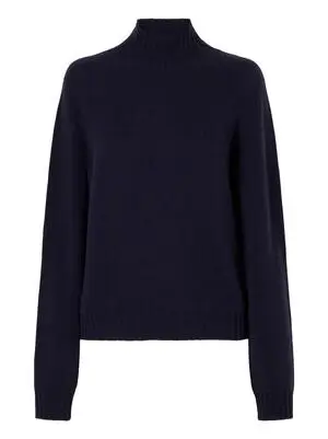 THE ROW Kensigton Cashmere Turtleneck Sweater - Blue