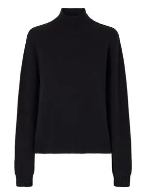 THE ROW Kensigton Cashmere Turtleneck Sweater - Black