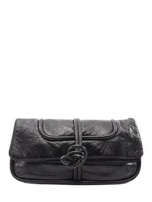 Loewe 2000s Twisted Knot Clutch Bag - Black
