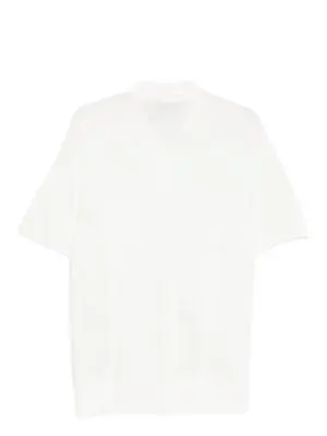 Emporio Armani Button-up Chest-pocket Polo Shirt - White