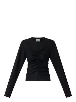 MARANT ETOILE MARANT ÉTOILE Ruched Jersey Long Sleeve Top