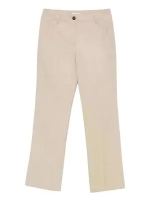 Brunello Cucinelli Pressed-crease Straight-leg Trousers - Neutrals