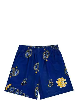 ERIC EMANUEL Paisley Print Mesh Shorts - Blue
