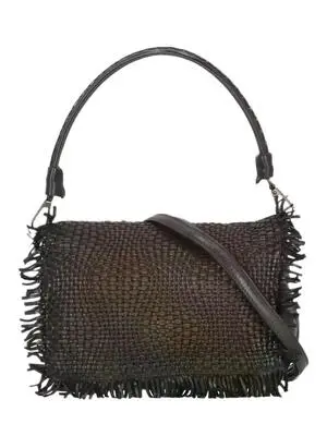 REPTILE'S HOUSE Anfora Woven Shoulder Bag - Brown