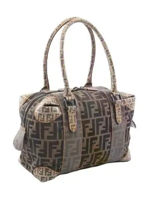 Fendi 2000s Zucca Monogram Handbag - Brown