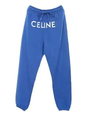 Celine 2010s Logo-print Track Pants - Blue
