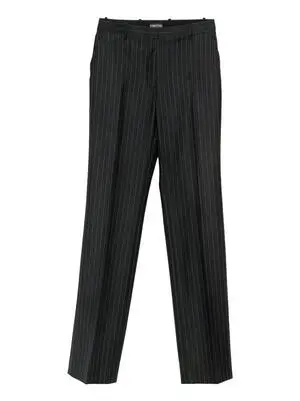 TOM FORD Pinstripe-pattern Tailored Trousers - Black