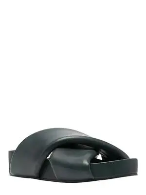 JIL SANDER Crossover Toe-strap Sandals - Green