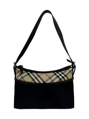 Burberry 2000-2017 Nova Check And Nylon Shoulder Bag - Black