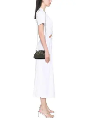 Bottega Veneta 2012-2026 Lambskin The Mini Pouch Crossbody Bag Brown