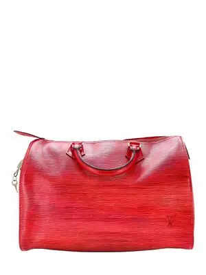 LOUIS VUITTON Epi Leather Speedy Satchel - Red