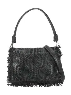 REPTILE'S HOUSE Anfora Braided Shoulder Bag - Black