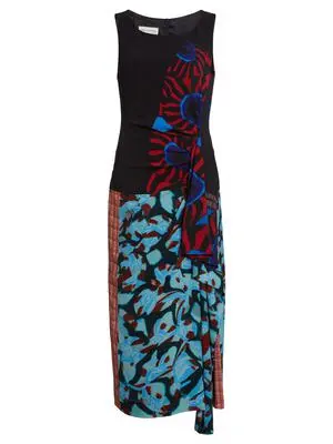 Dries Van Noten Dropps Crepe Midi Dress - Print