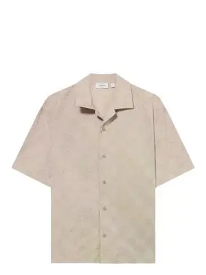 Off-White Arrow Monogram Bowling Shirt - Neutrals