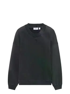 Off-White Oversized Crewneck With Off Stamp Logo - Grey