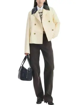 Altuzarra Double-breasted Contrast Collar Jacket - Neutrals