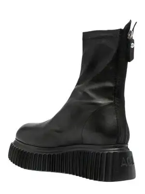 Agl Platform-heel Ankle Boots - Black
