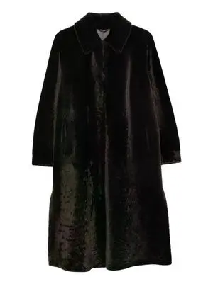 MANZONI 24 Long-sleeved Coat - Brown