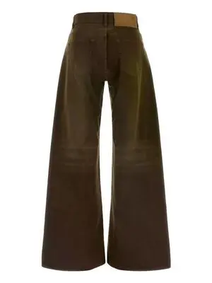 MAISON MARGIELA Cotton Faded Panel Jeans - Brown