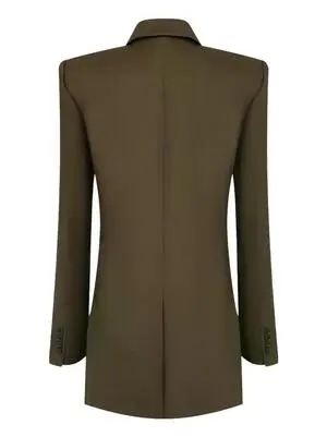 Khaite Armair Jacket With Sculptural Cady And Textured Finish - Green