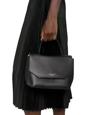 Emporio Armani 1981 Leather Tote Bag - Black