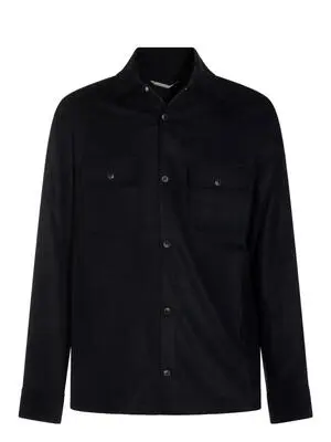 Marco Pescarolo Button-up Flap-pocket Jacket - Blue