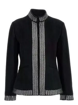 IRIE' Irie Stud-embellished Stand-up Collar Jacket - Black