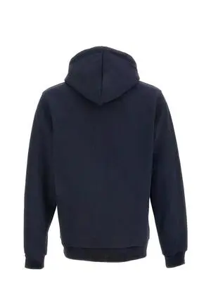 LES DEUX Logo-print Drawstring Hoodie - Blue
