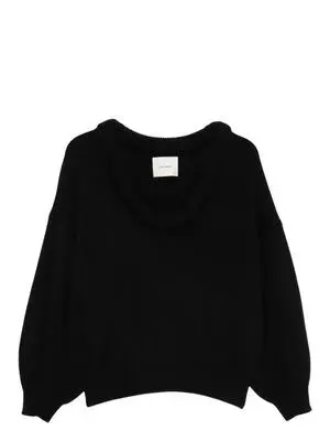 LISA YANG Doria Scoop-neck Sweater - Black
