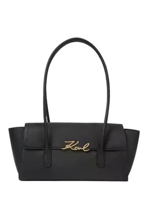 Karl Lagerfeld K/signature Elongated Shoulder Bag - Black